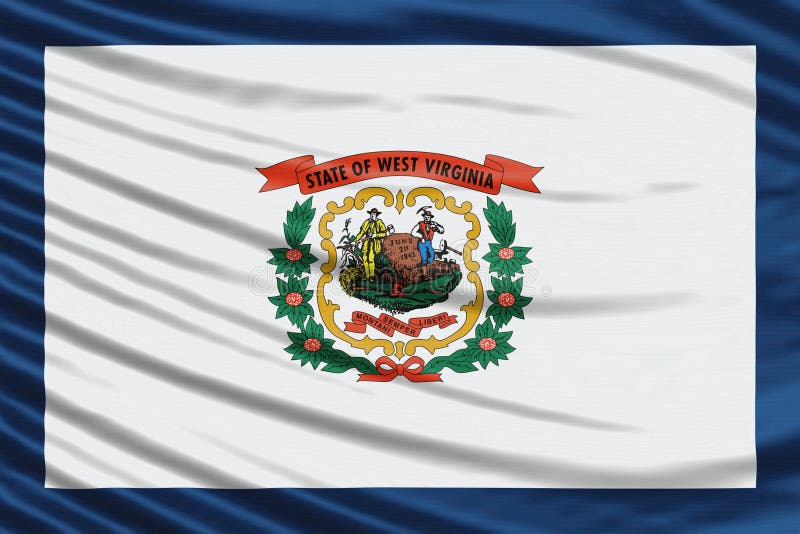 West Virginia State Flag Wave Close Up, West Virginia Flag Stock Photo ...