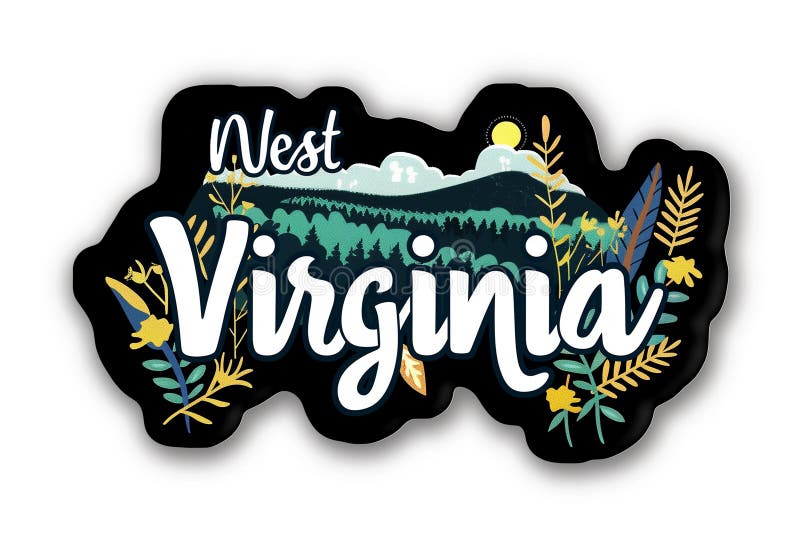 West Virginia Sticker stock image. Image of pride, decor - 314889951