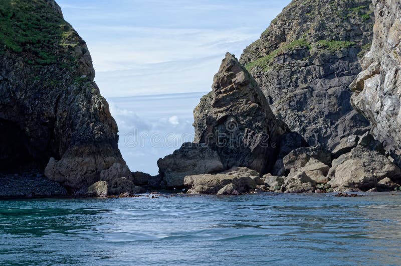 West Wales sea stock photo. Image of seal, west, blue - 130307816