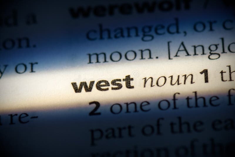 West stock image. Image of detail, learn, language, word - 161574959