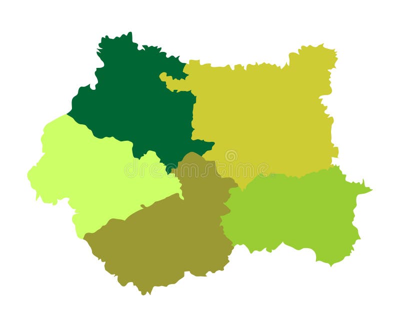 West Yorkshire Vector Map Silhouette in Yorkshire and the Humber, Stock ...