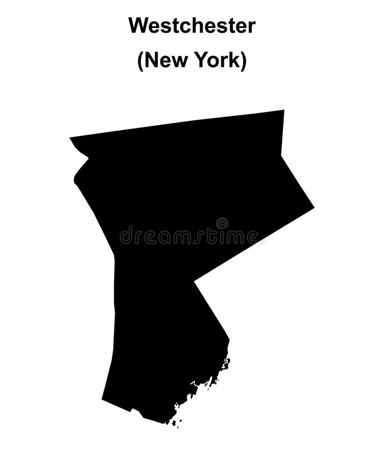 Westchester outline map stock vector. Illustration of isolated - 361729362
