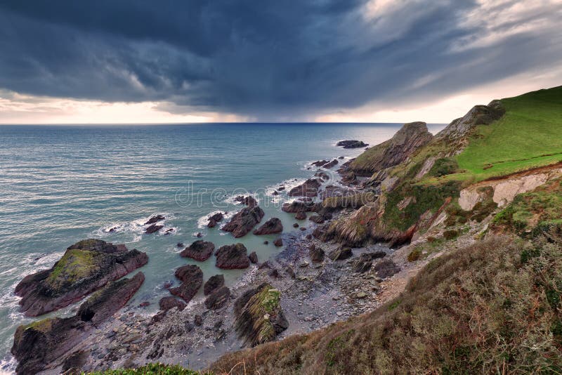 Westcombe Beach stock image. Image of path, walking, coastal - 23069311