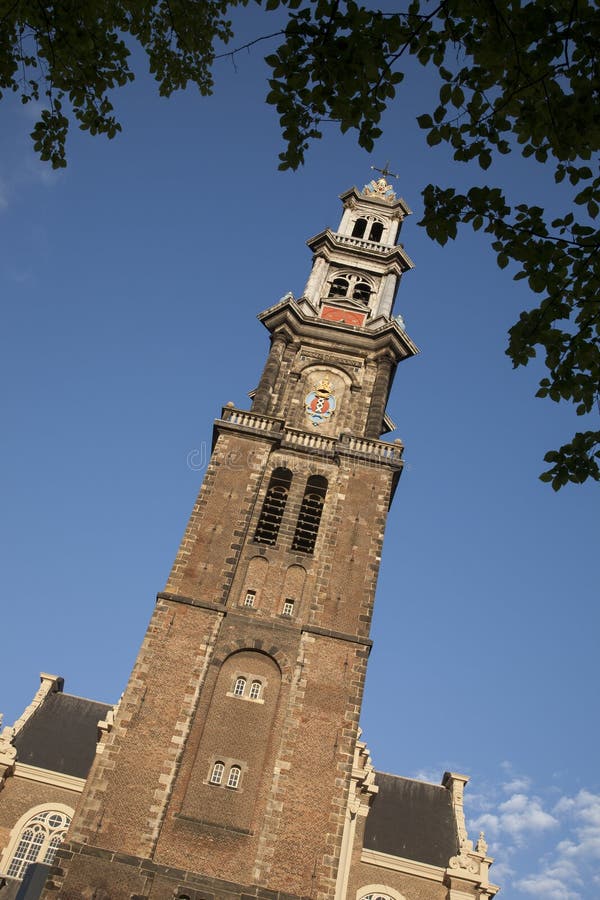 Westerkerk Church, Jordan District, Amsterdam Stock Image - Image of ...