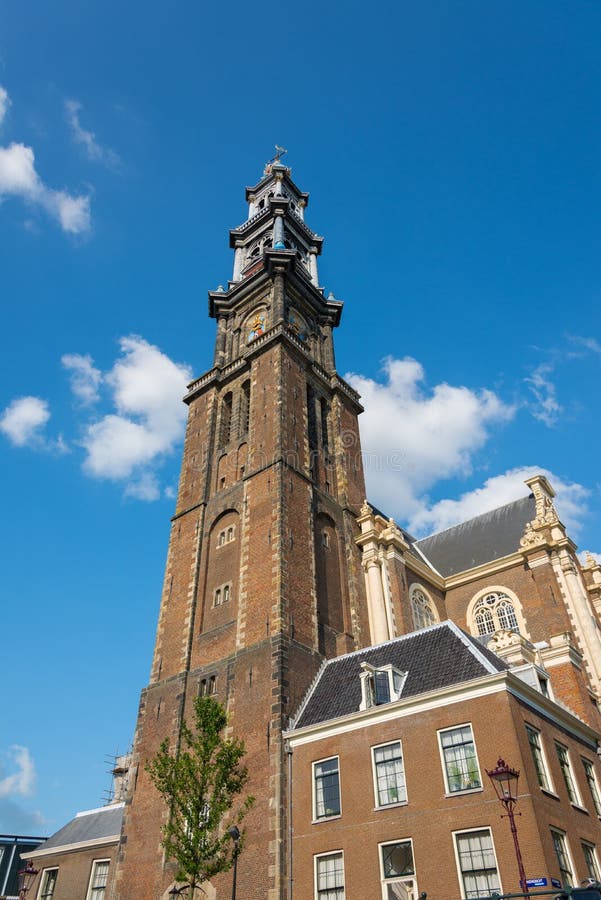 Westerkerk church stock photo. Image of protestant, tower - 47935664