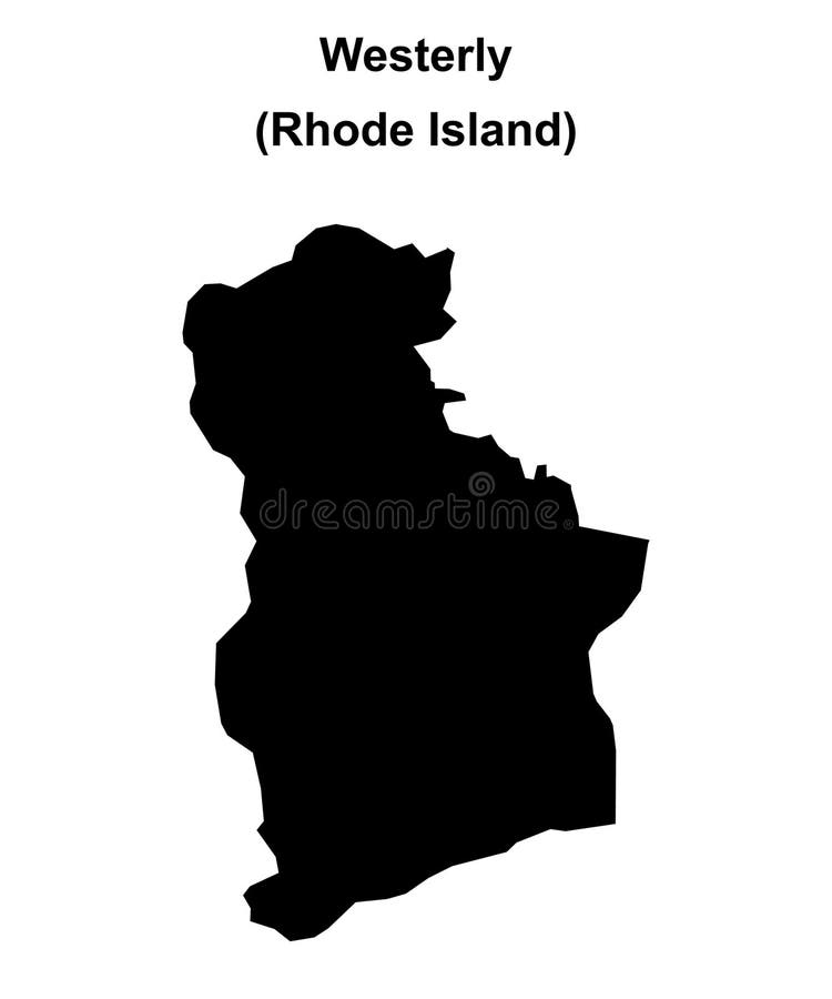 Westerly outline map stock vector. Illustration of region - 357533412