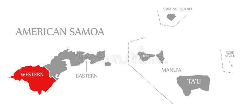 Western Samoa Flag Isolated Vector Stock Vector - Illustration of ...