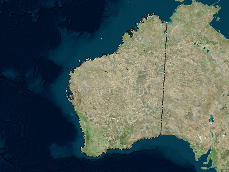 Western Australia, Australia. High-res Satellite. No Legend Stock ...