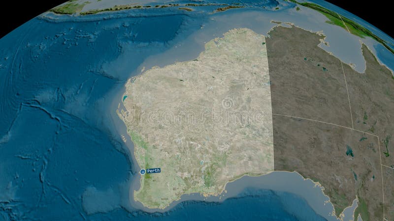 Perth Map, Satellite View, City, Australia Stock Illustration ...