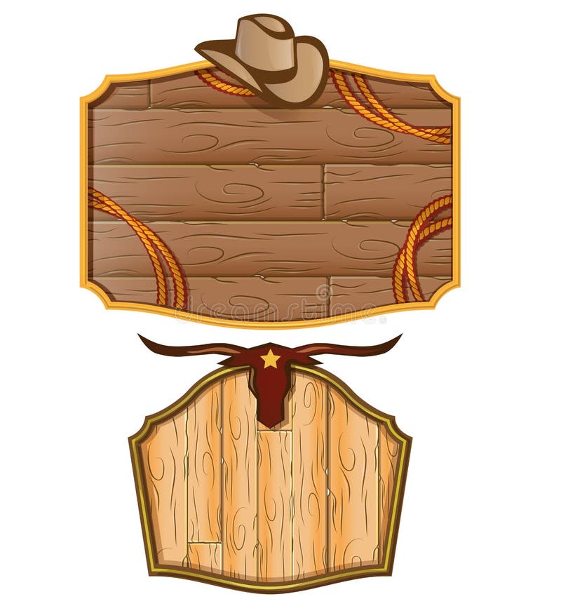 Western signboard stock vector. Illustration of food - 30316555