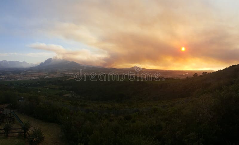 Western Cape Mountain Fires Stock Photo - Image of western, cape: 76085114