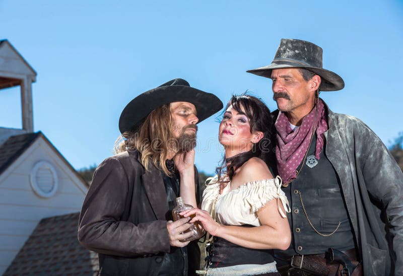 Western Character Trio stock image. Image of western - 36045947