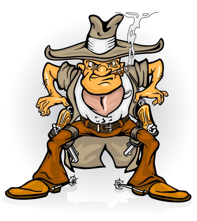 Billiards Pool Eight Ball Shootout Cartoon Cowboy Stock Vector ... Billiards Pool Eight Ball Shootout Cartoon Cowboy Stock Vector ...