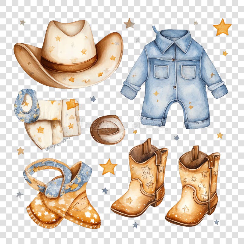 Western cowboy theme set stock photo. Illustration of cowboy - 341493494