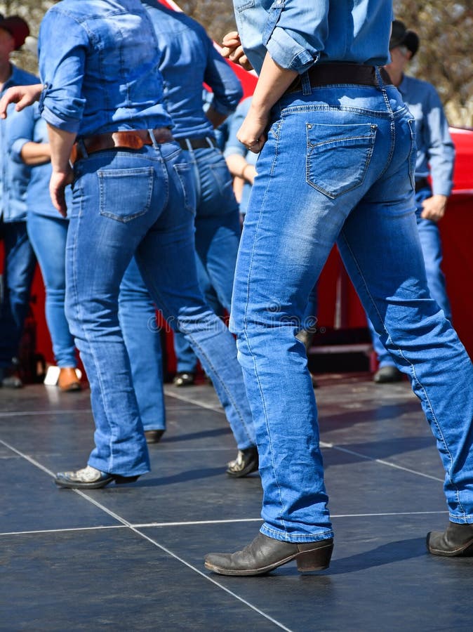 Western Dancers Dancing Outdoors Stock Image - Image of outdoors ...