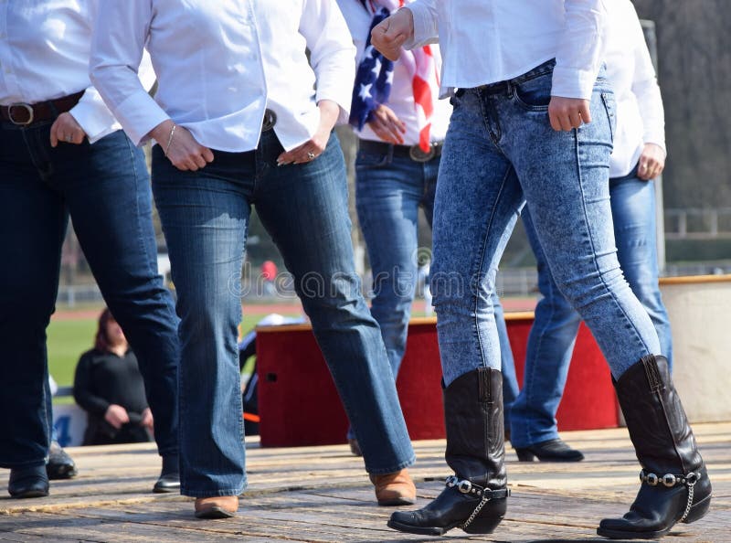 Western dancers stock image. Image of western, country - 59521861