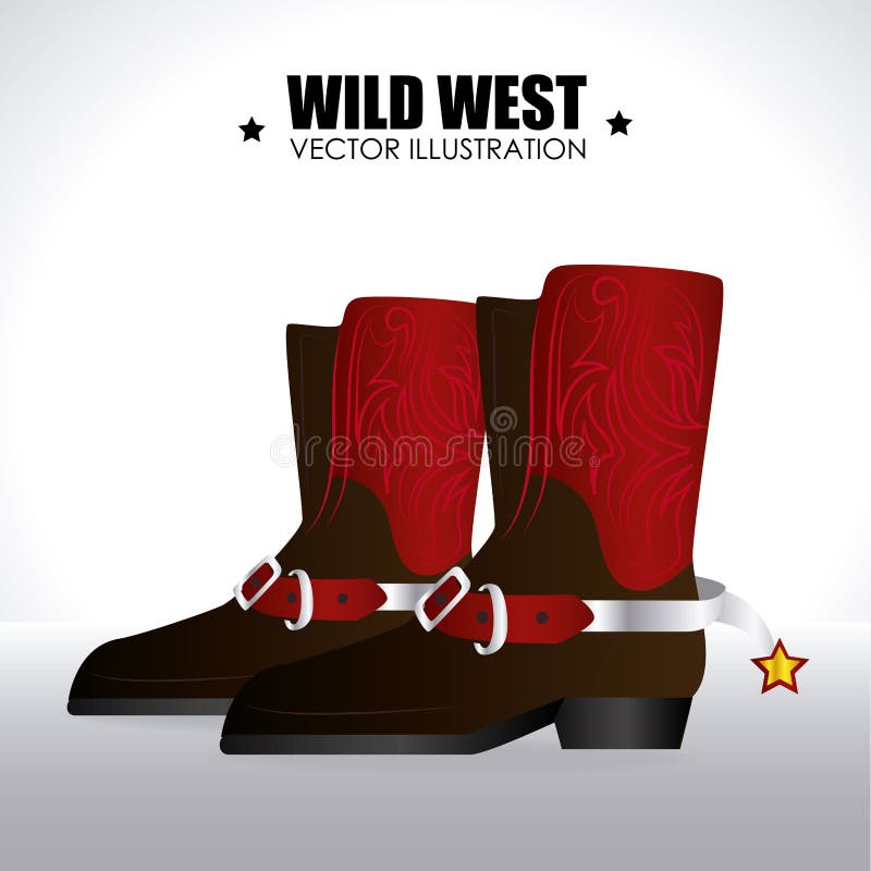 Western design stock vector. Illustration of western - 44719266