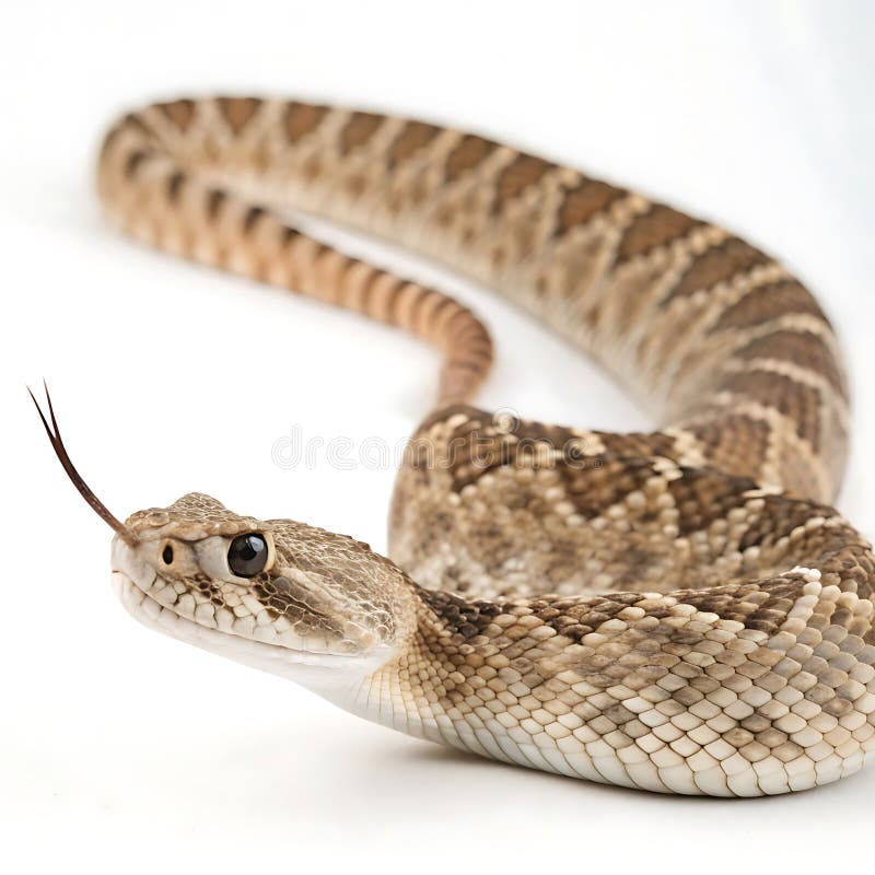 Western Diamondback in Transparent Background Closeup of a Boa ...