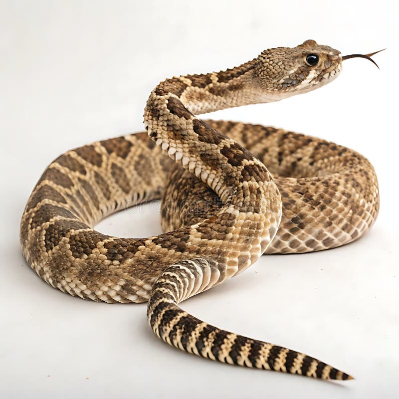 Western Diamondback in Transparent Background Closeup of a Boa ...