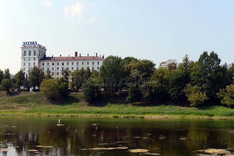 The Western Dvina River in Vitebsk. Editorial Image - Image of ...