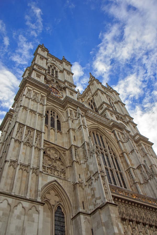 Western Facade, Westminster Abbey, London Stock Photo - Image of ...