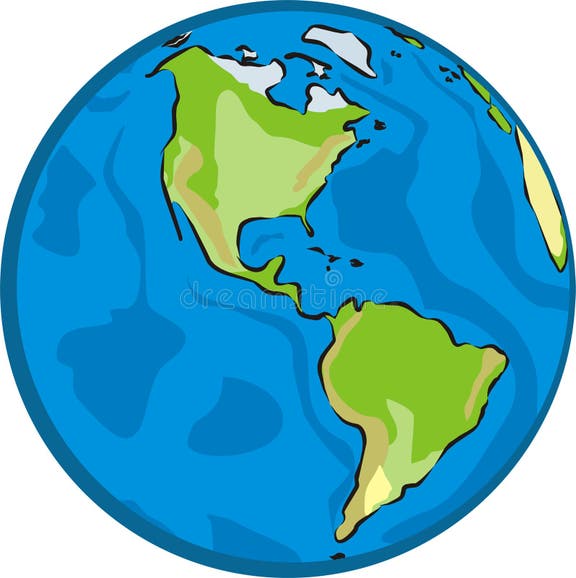 Western hemisphere stock vector. Illustration of hemisphere - 14744010