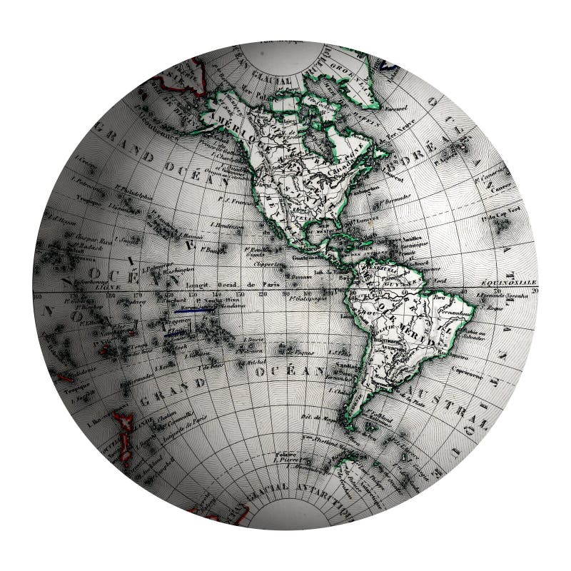 Western Hemispheres World stock illustration. Illustration of ...
