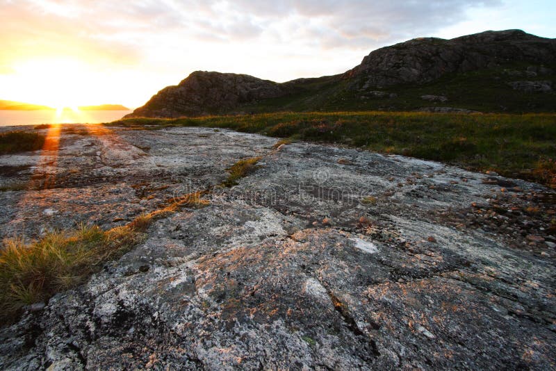 The Western Highlands Sunset Stock Photo - Image of shieldaig, light ...