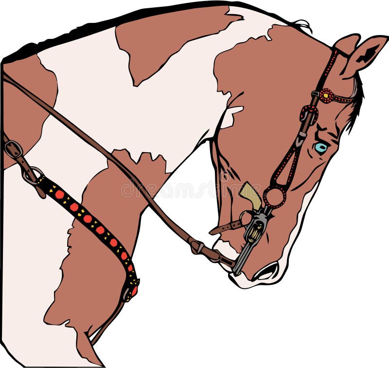 Paint Horse Cartoon Mascot ~ Stock Vector - Illustration of logo, brown ...