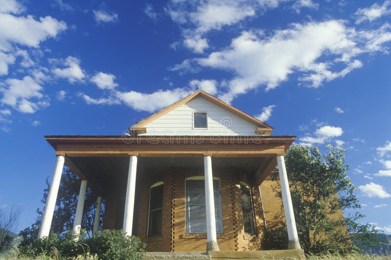 Western house stock image. Image of america, columns - 23178609