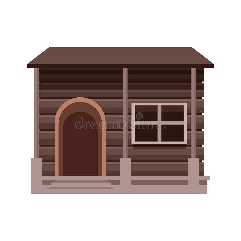 Western House Icon, Colorful Design Stock Vector - Illustration of door ...