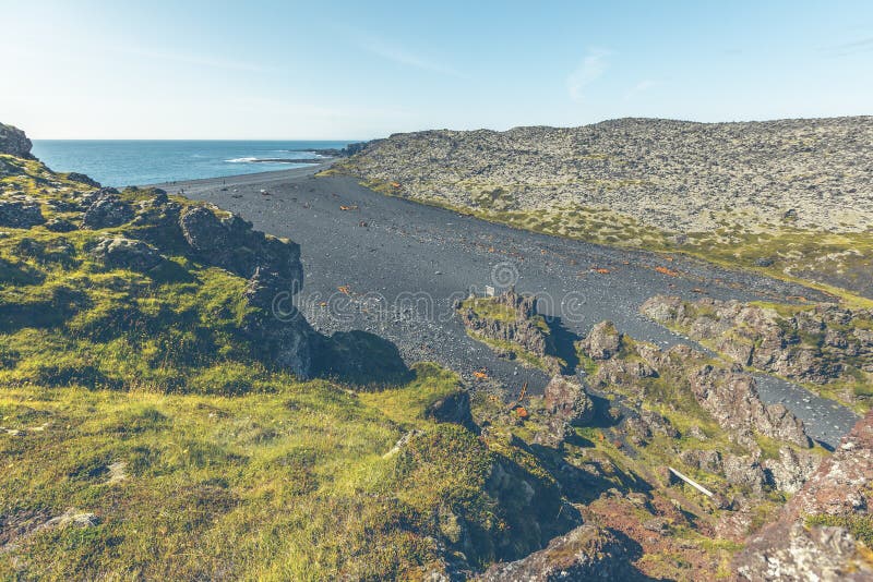 Western Icelandic Sea Coastline Stock Photo - Image of stone, europe ...