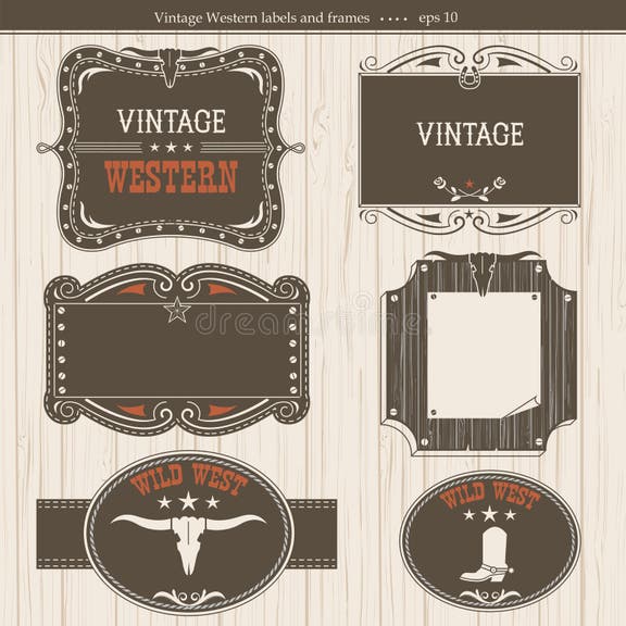 Western Frames Stock Illustrations – 359 Western Frames Stock ...