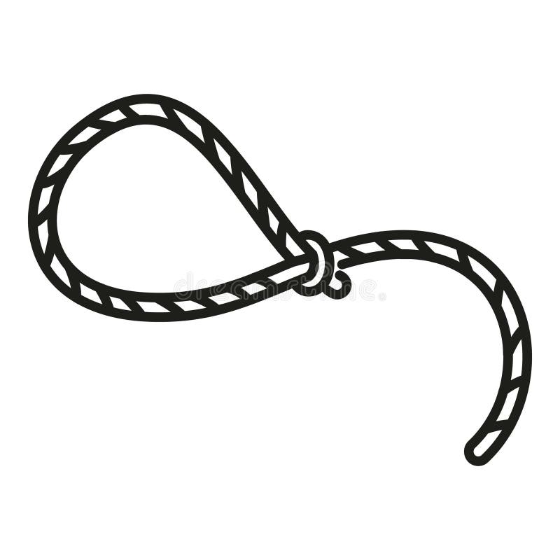 Cowboy Lasso Rope Knot Stock Illustrations – 420 Cowboy Lasso Rope Knot ...
