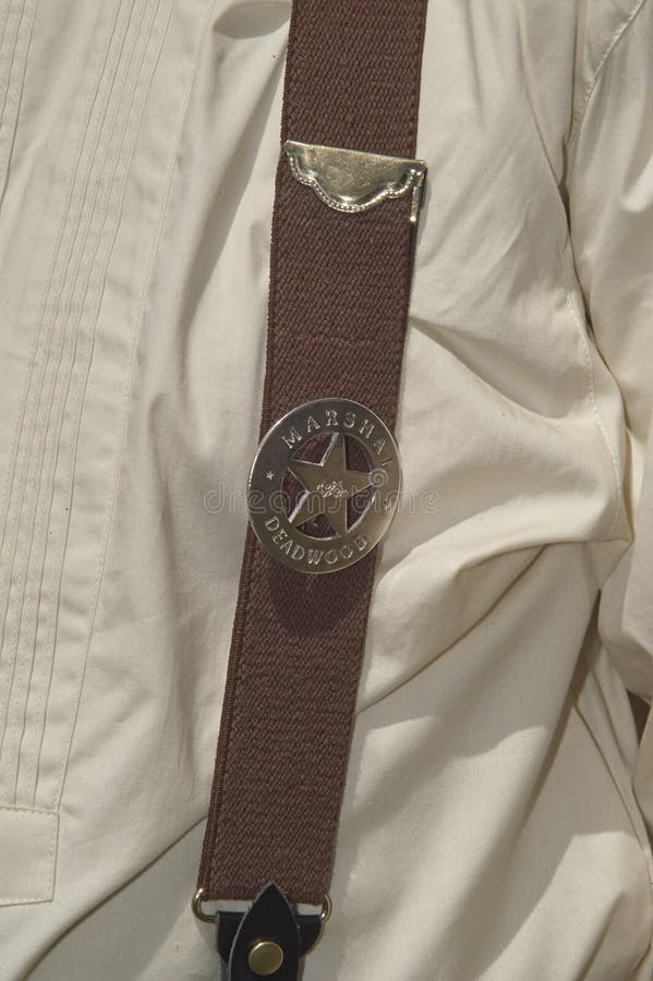 Marshal`s Badge and Suspender Stock Image - Image of symbol, marshals ...