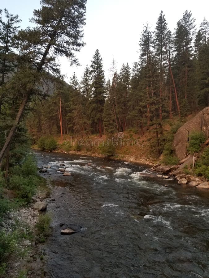 Western montana river stock photo. Image of river, scenic - 98422578