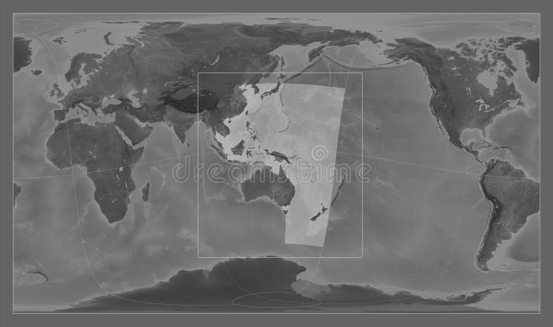 Pacific Centered World Map Projection Stock Illustrations – 336 Pacific ...