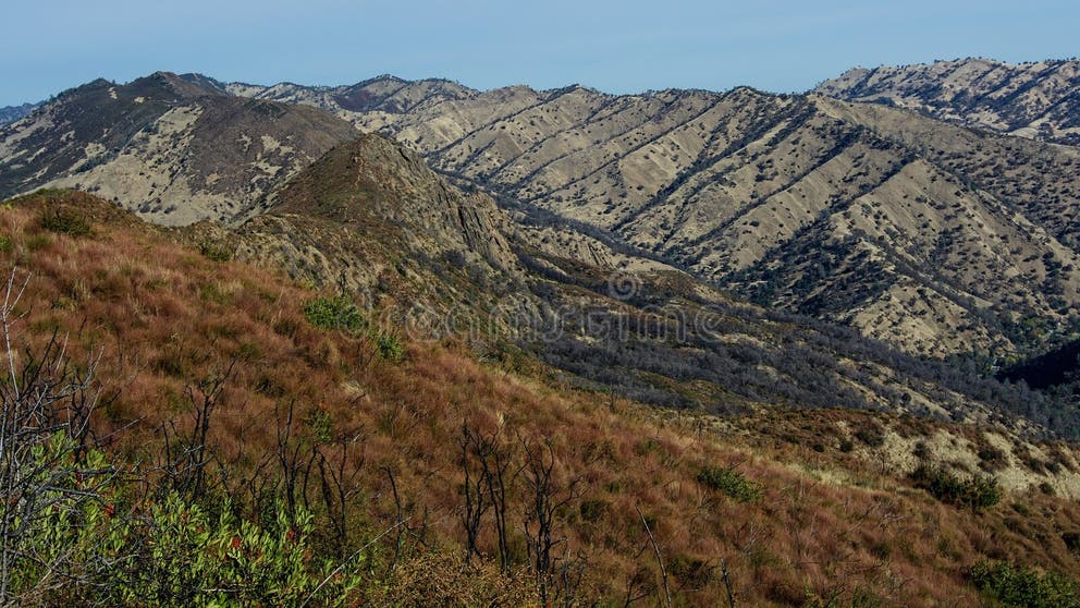 The Blue Ridge Trail, Stebbins Cold Canyon Stock Photo - Image of ...