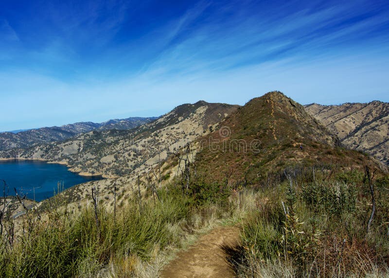 The Blue Ridge Trail, Stebbins Cold Canyon Stock Photo - Image of ...