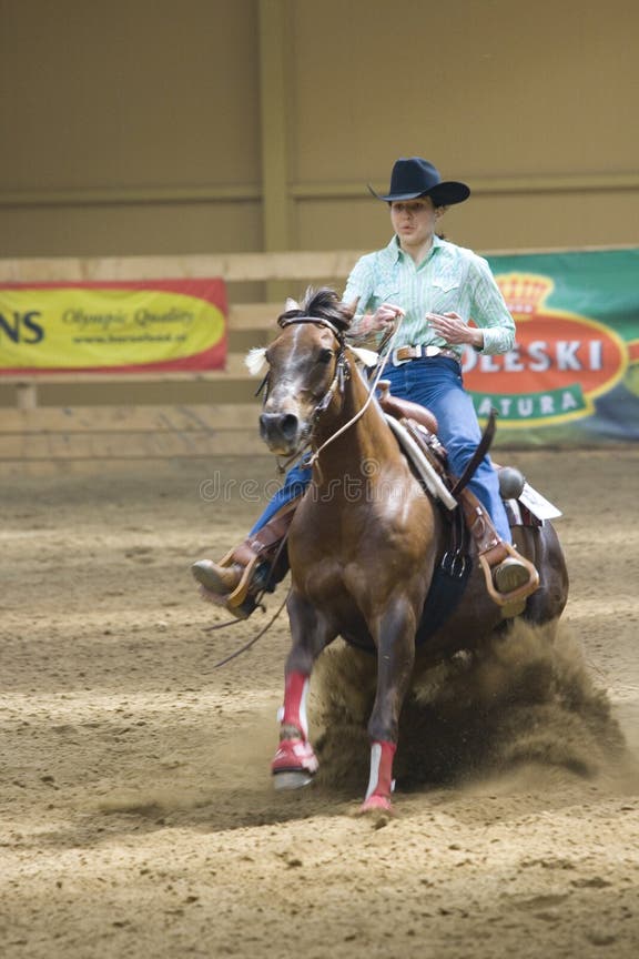 Western riding competition editorial stock image. Image of spin - 5183159