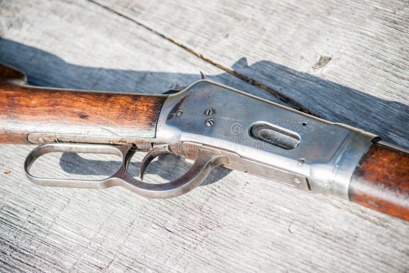 Western Rifle and .30-.30 Ammunition Stock Photo - Image of repeating ...