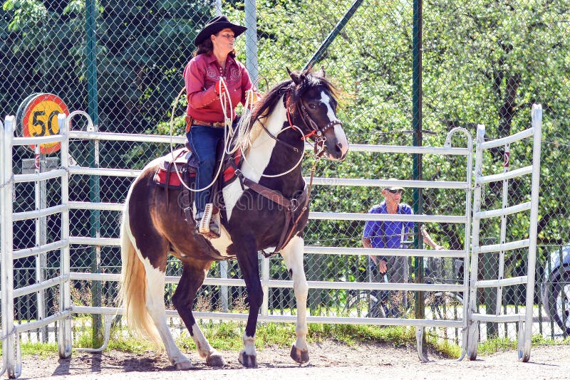 Western rodeo show editorial photo. Image of action, horse - 88886451