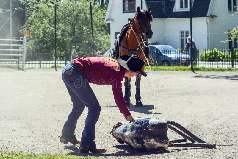 Rodeo Show editorial image. Image of male, cowboy, competition - 6168505