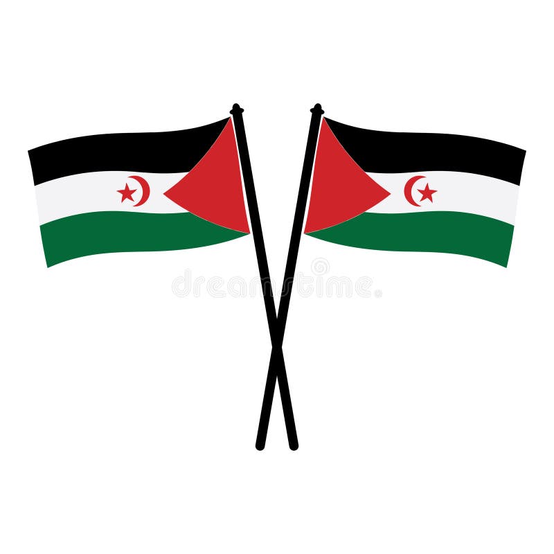 Western Sahara flag stock vector. Illustration of patriotism - 338071727