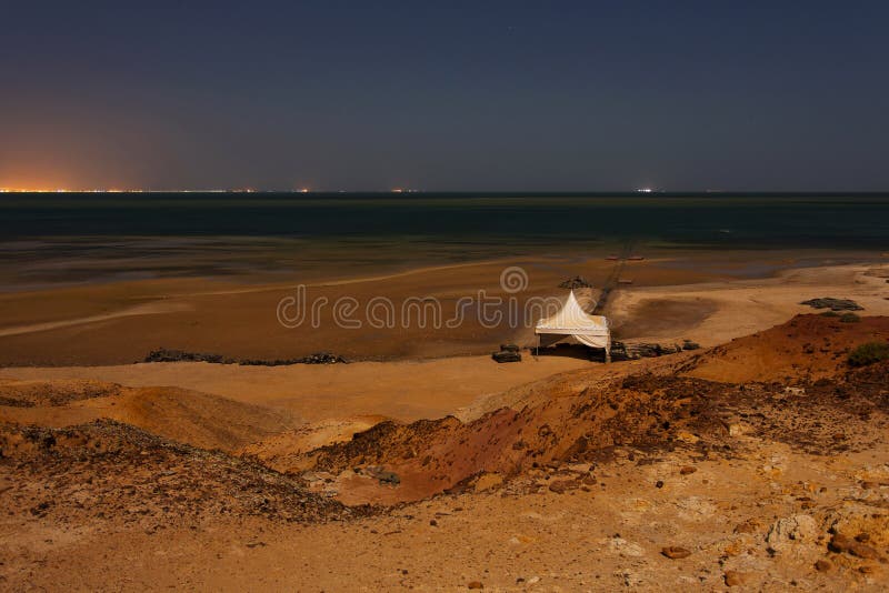 Western Sahara Lanscape at Night Stock Image - Image of tourism, shara ...