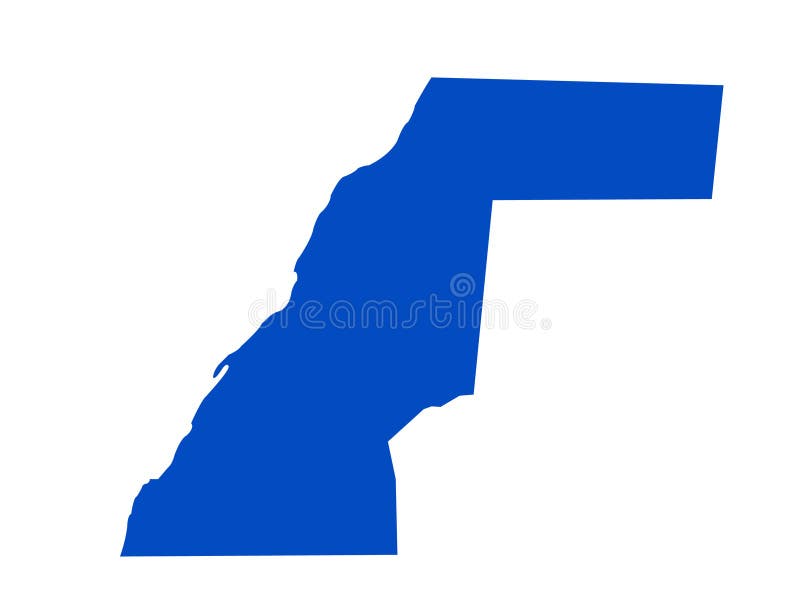 Western Sahara Map - Disputed Territory in the Maghreb Region of North ...