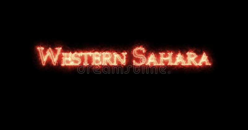 Western Sahara Written with Fire. Loop Stock Video - Video of area ...