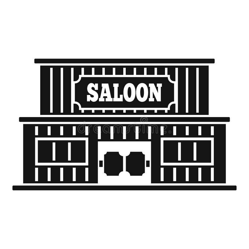 Western Saloon Icon, Simple Style Stock Vector - Illustration of ...