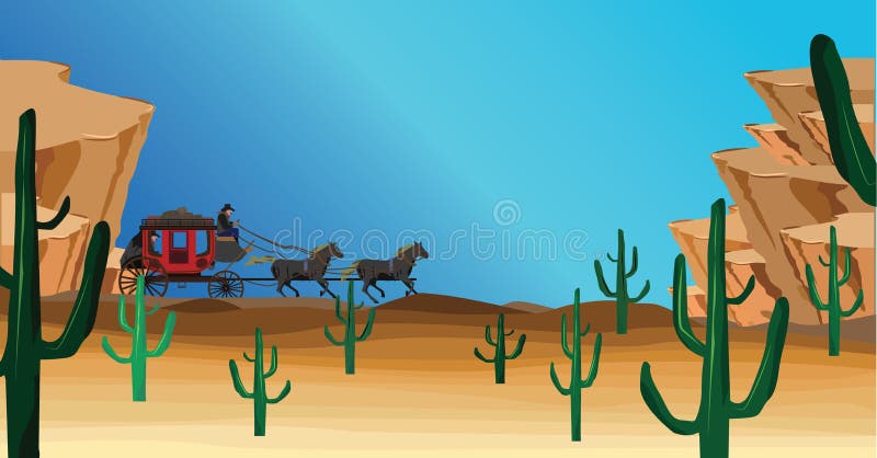 Western scene stock vector. Illustration of historic - 84467535
