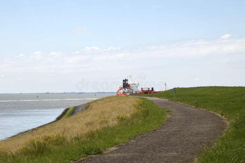 View Over the Western Scheld Editorial Stock Photo - Image of cloudy ...